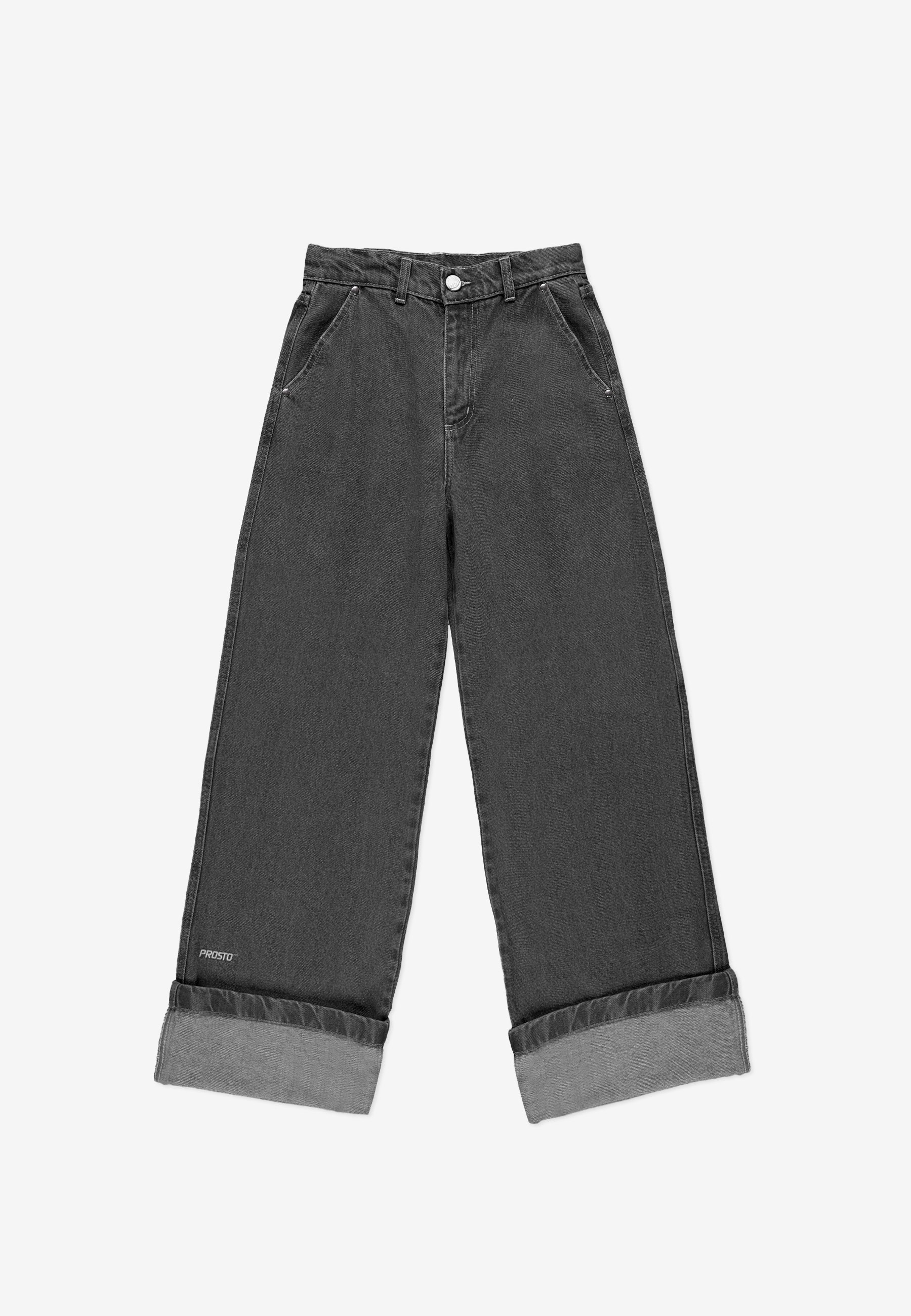 Prosto Long Pants Work spodnie jeansy damskie czarne | Prosto.com